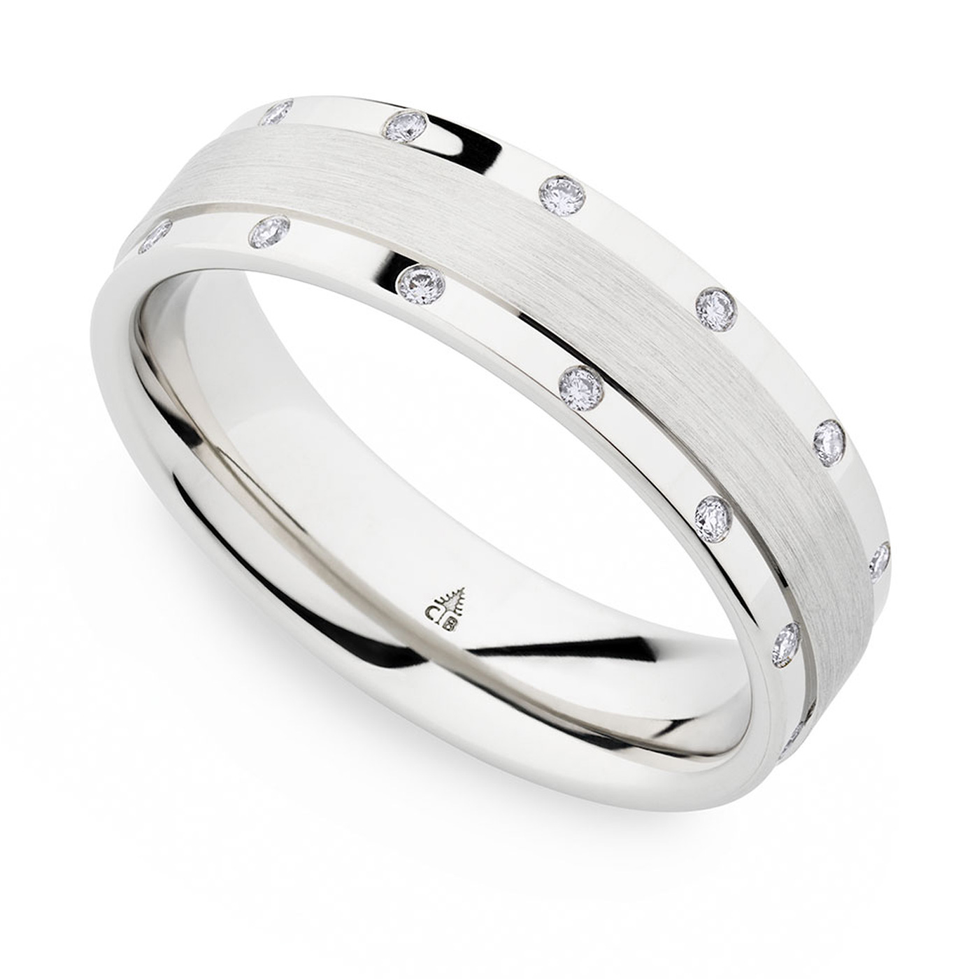 246917 Christian Bauer Platinum Diamond Wedding Ring / Band | TQ Diamonds