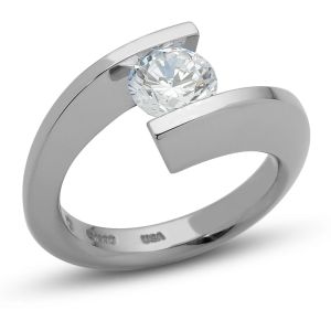 Kretchmer 18 Karat Marquise Helix Tension Set Ring | TQ Diamonds