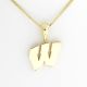 University of Wisconsin Motion "W" Platinum Pendant Sm | TQ Diamonds