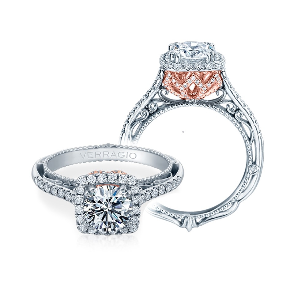 Verragio Venetian-5061CU-TT 18 Karat Engagement Ring | TQ Diamonds Verragio Venetian-5061CU-TT 18 Karat Engagement Ring | TQ Diamonds